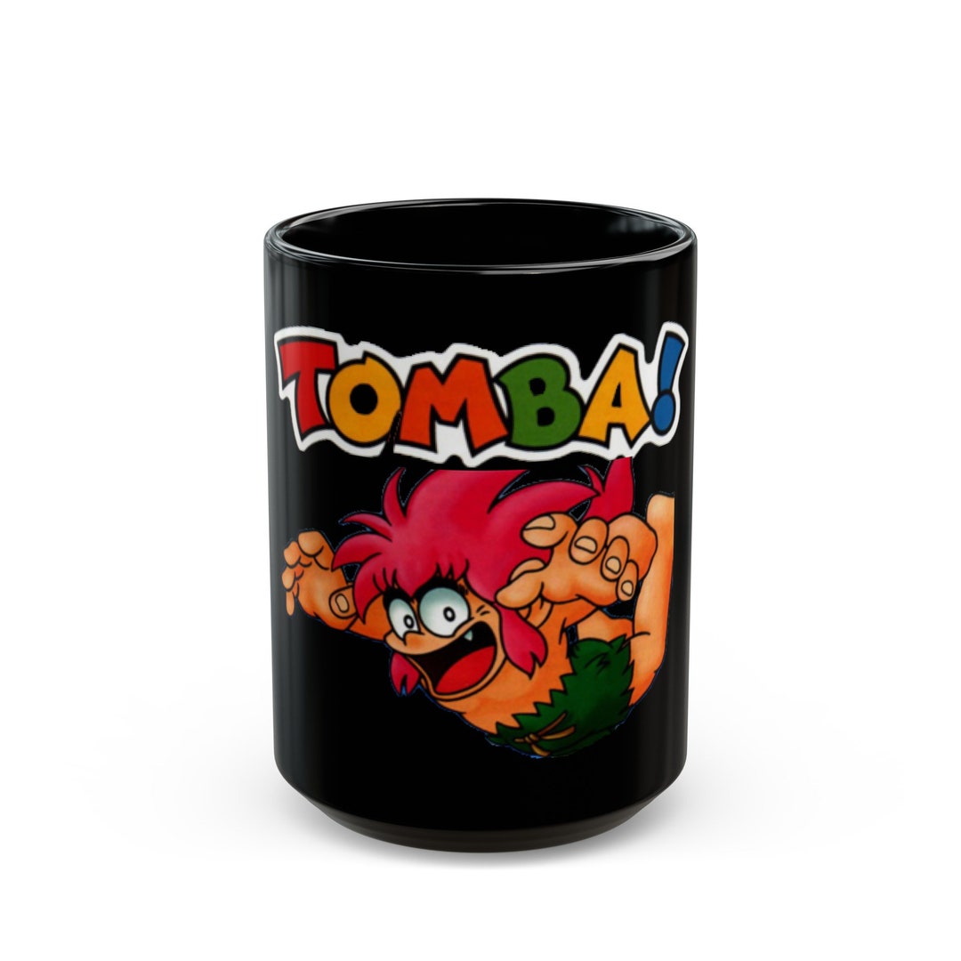 Tomba! PS1 Playstation Retro Style Cover Art Black Ceramic Mug (11oz ...