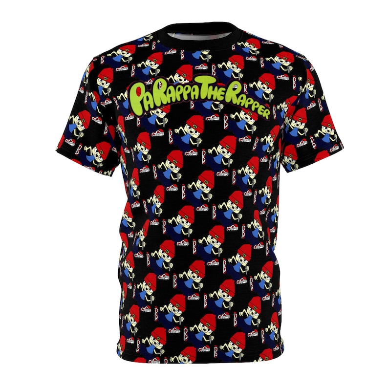 Parappa the Rapper PS1 All Over Print Retro Style Unisex Polyester Tee ...