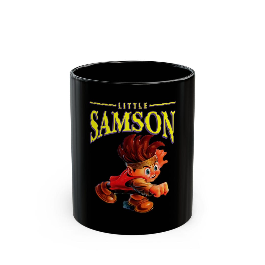 Little Samson NES Retro Style Cover Art Black Coffee & Tea Mug (11oz ...