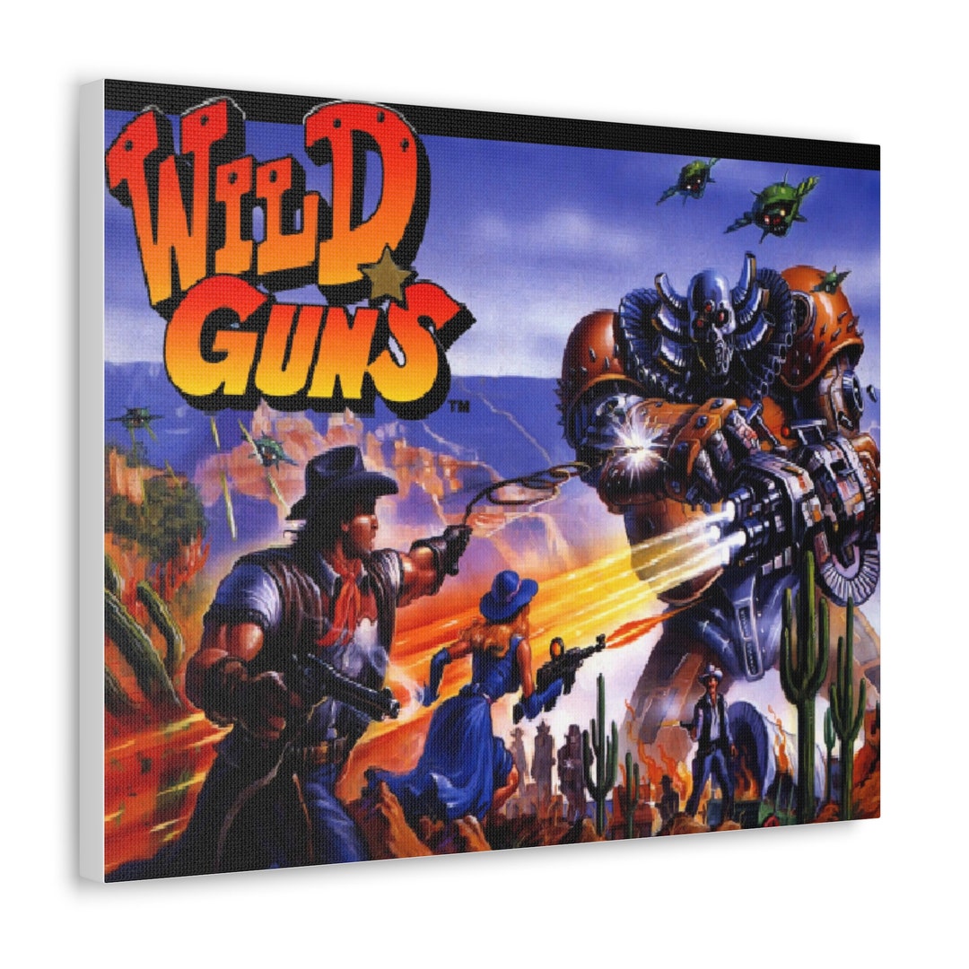 Wild Guns SNES Retro Style Box Art 90's Video Game Pixel Wall Art ...
