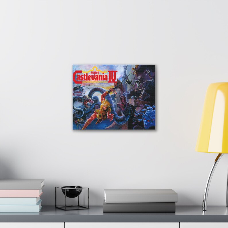 Castlevania IV 4 SNES Retro Style 90's Video Game Pixel Wall Art Canvas ...