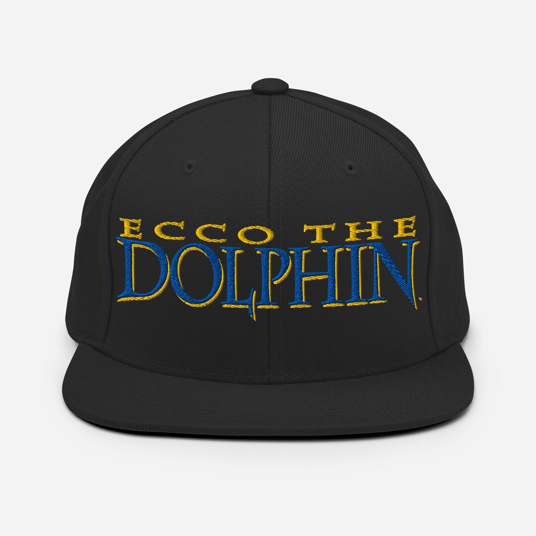 Ecco the Dolphin SEGA Genesis Logo Retro Style Snapback Hat 90s ...