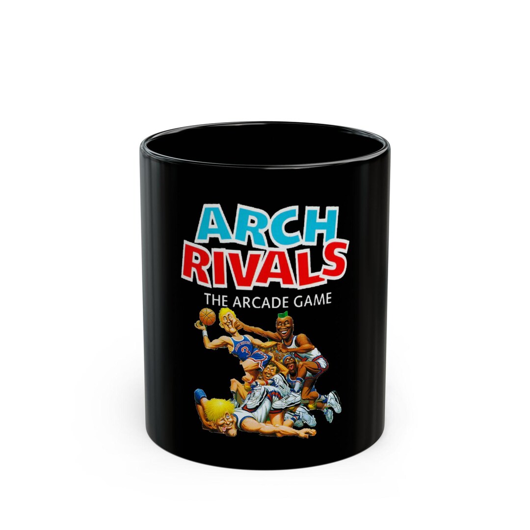 Arch Rivals SNES Arcade Retro Style Cover Art Logo White Ceramic Mug ...