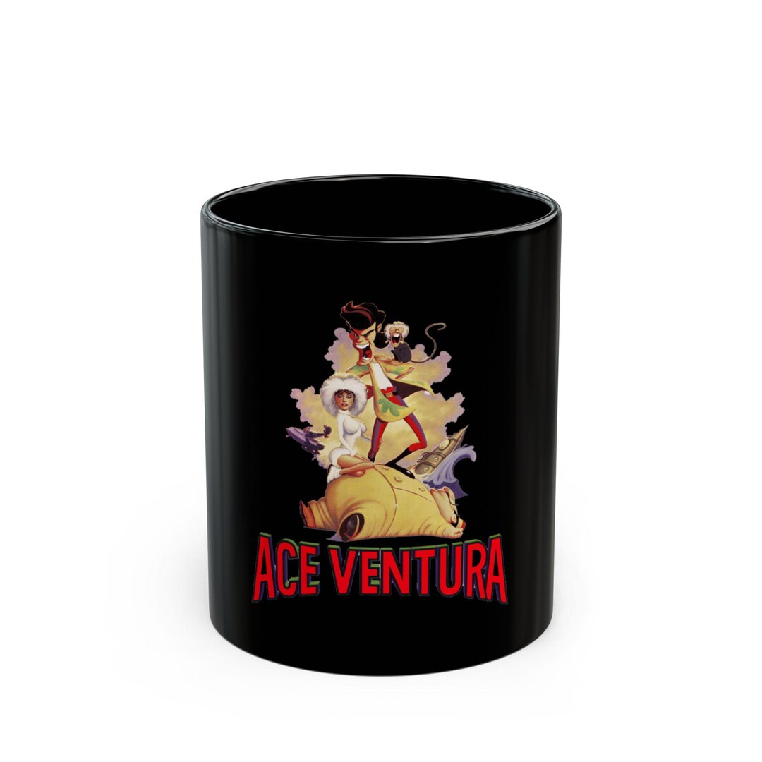 Ace Ventura the PC Game 90s Cover Art Black Coffee & Tea Mug 11oz, 15oz ...
