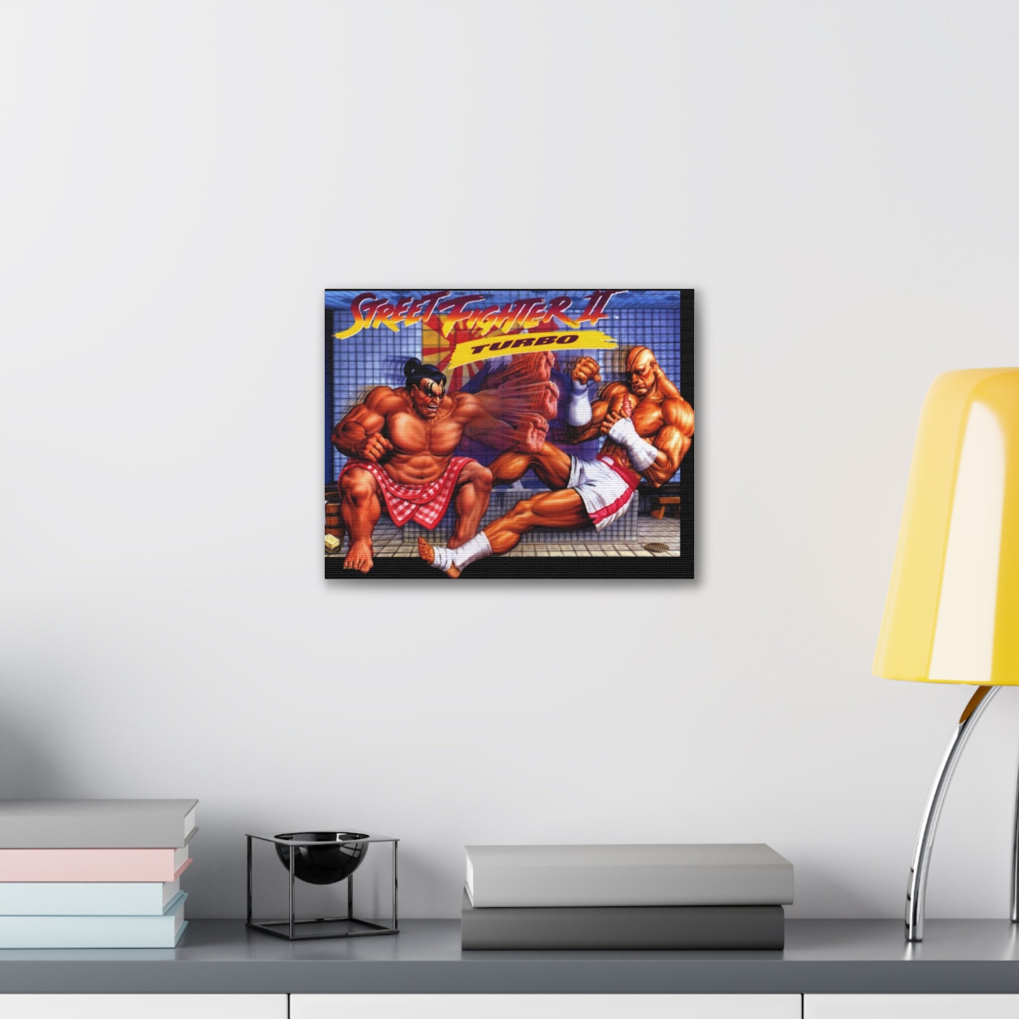 Street Fighter II 2 Turbo SNES Arcade Box Cover Art Retro Style Wall ...