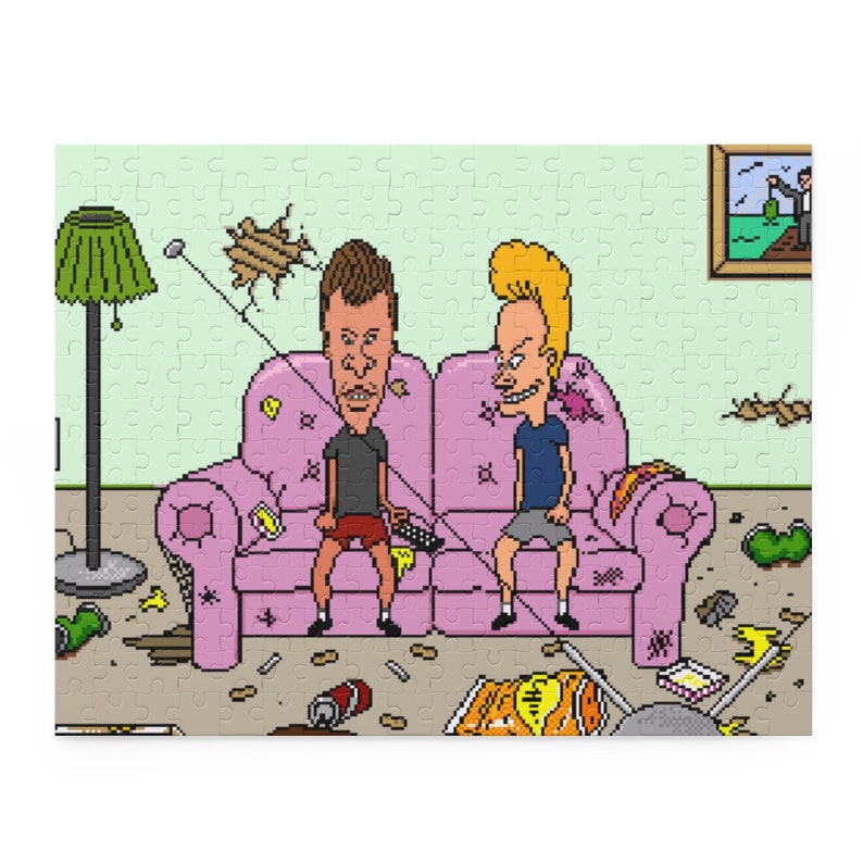 Beavis and Butthead SNES SEGA Genesis Retro 90's Video Game Pixel Art ...