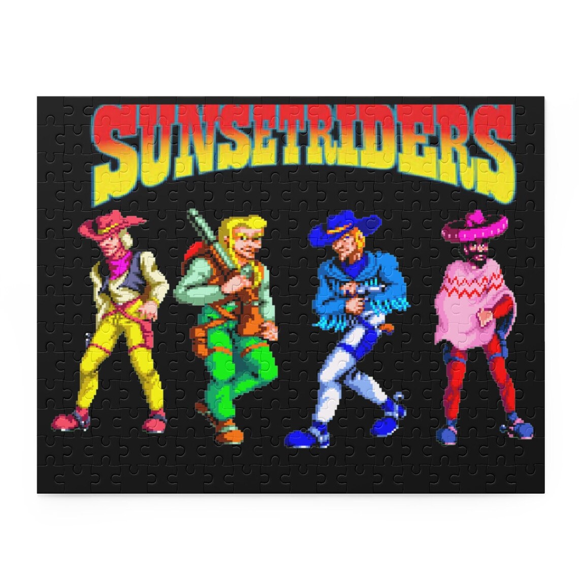 Sunset Riders SNES Arcade Retro 90's Video Game Pixel Art 252 Piece ...
