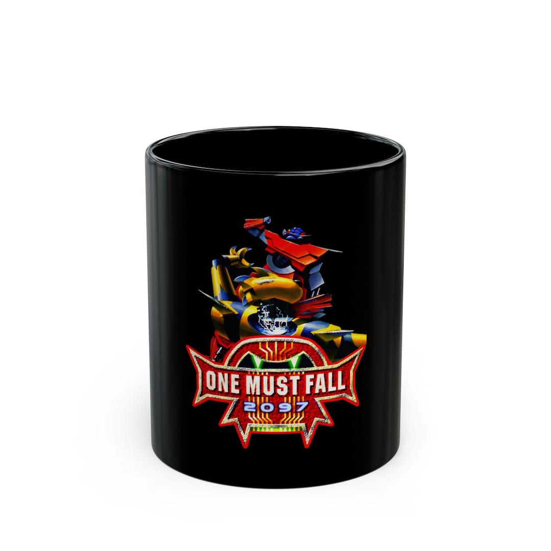 One Must Fall 2097 PC Game 90s Cover Art Black Coffee & Tea Mug (11oz ...