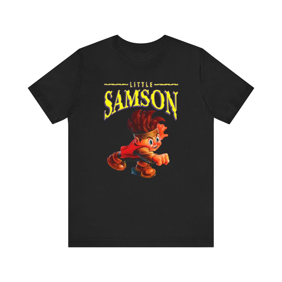 Little Samson NES Retro Style Cover Art Unisex Jersey Short Sleeve Tee ...