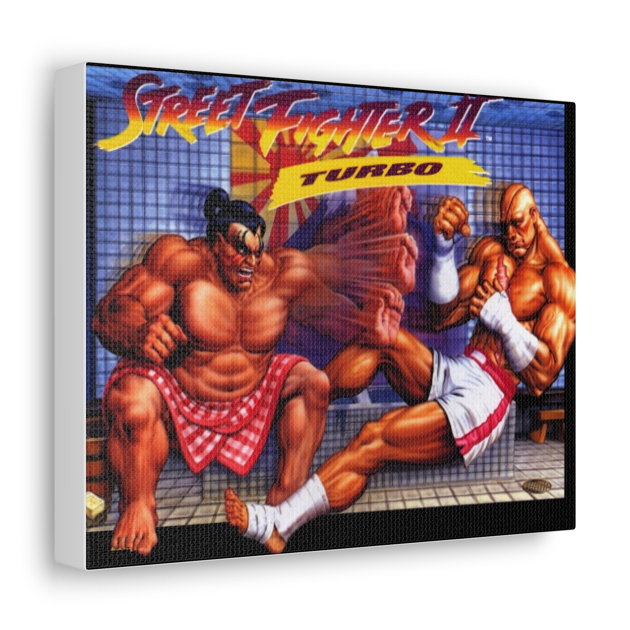 Street Fighter II 2 Turbo SNES Arcade Box Cover Art Retro Style Wall ...