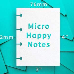 Micro Happy Notes GTD Inbox Printable Planner Insert PDF File - Etsy