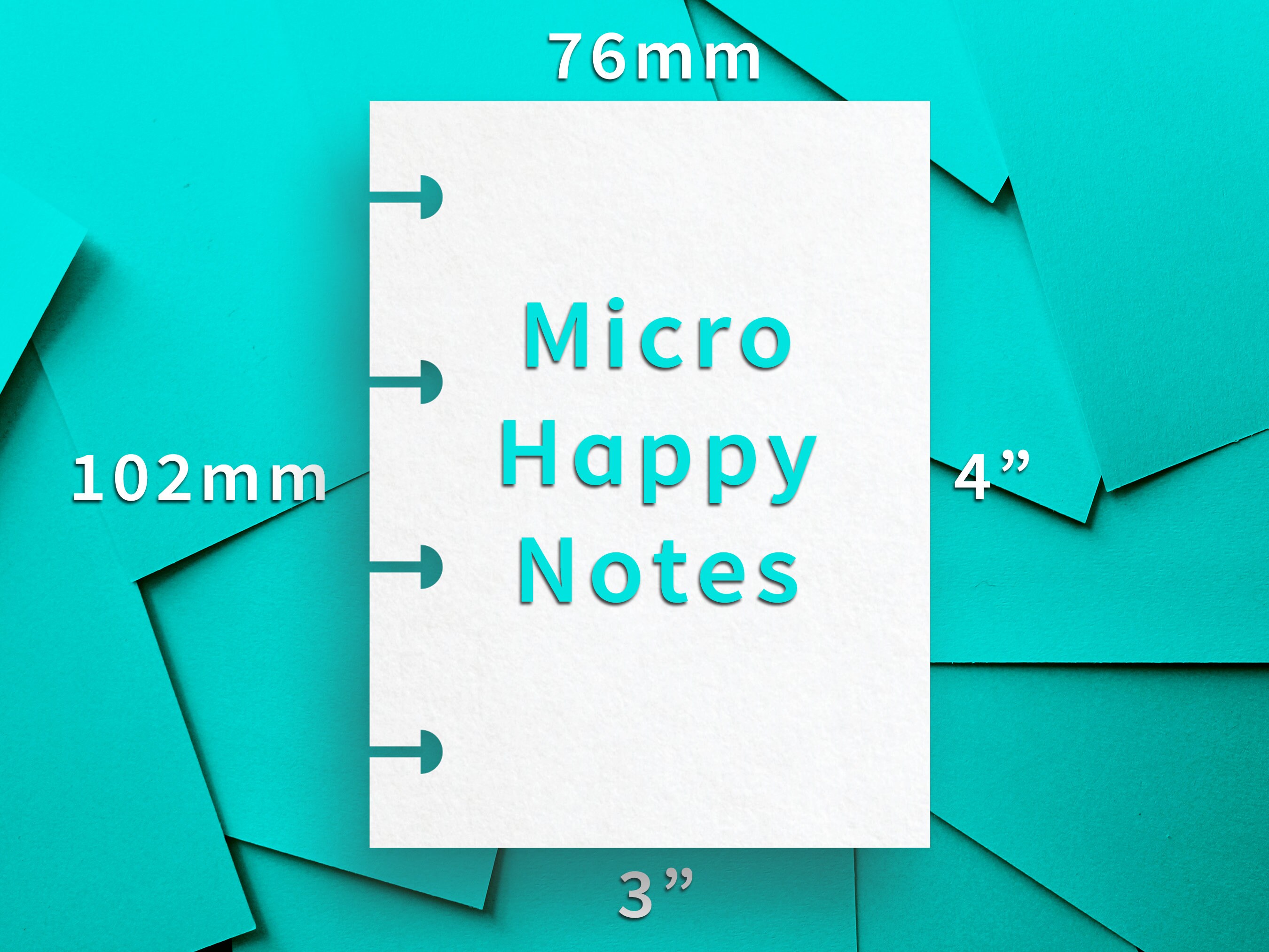 Micro Happy Notes GTD Inbox Printable Planner Insert PDF File - Etsy