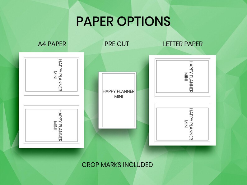 Happy Planner Mini Inserts | Week on Two Pages (digital Download) - Etsy