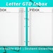 Half Letter PRINTABLE GTD Inbox Planner Insert PDF File - Etsy