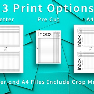 B6 PRINTABLE GTD Inbox Planner Insert PDF File - Etsy
