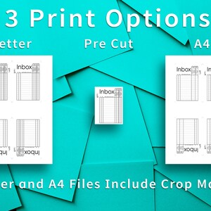 Micro Happy Notes GTD Inbox Printable Planner Insert PDF File - Etsy