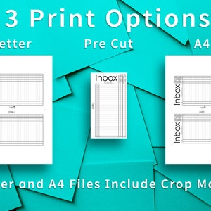 Personal GTD Inbox Printable Planner Insert PDF File - Etsy