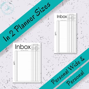 Personal & Personal Wide GTD Planner Essentials Bundle - Printable Pdfs ...