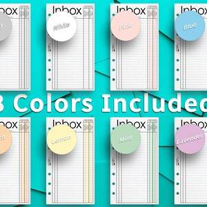 Personal GTD Inbox Printable Planner Insert PDF File - Etsy