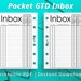 Pocket GTD Inbox Printable Planner Insert PDF File - Etsy