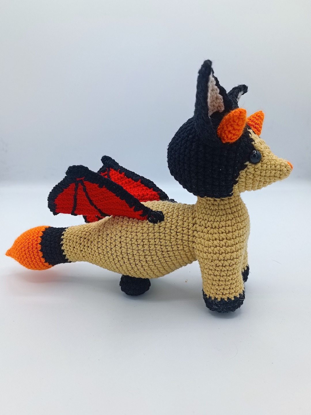 A Crocheted Bat Dragon Roblox Adopt Me Pets Mascot - Etsy