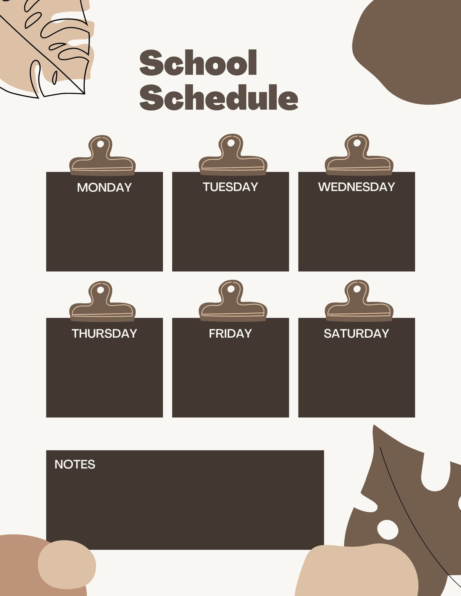 Back to School Weekly Planner - Etsy