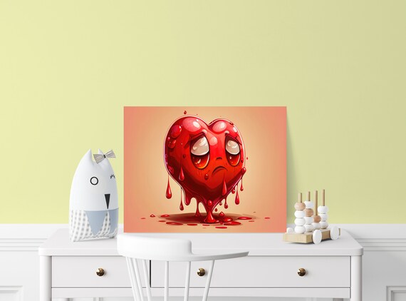Sad Heart Cartoon