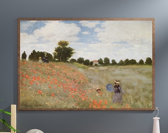 Poppy Field Poster - Etsy