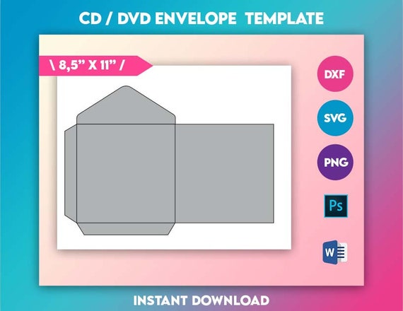 CD Cover Blank Template CD Cover Printable Download - Etsy UK