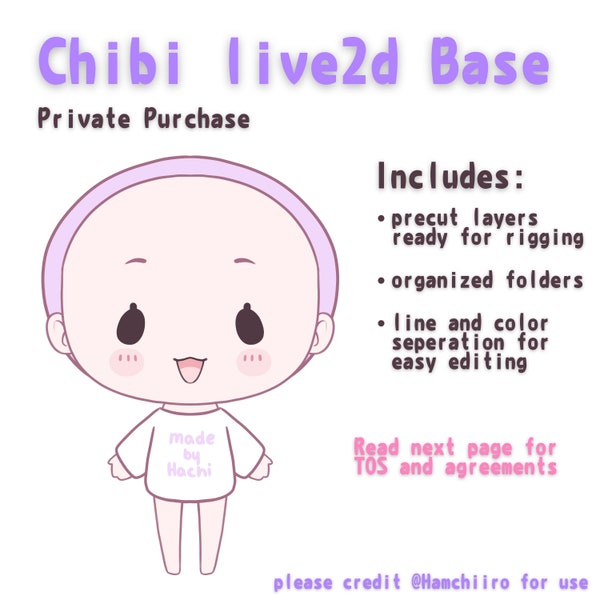 Vtuber Model Base - Etsy
