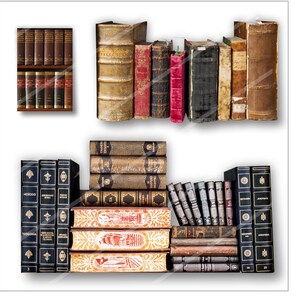 Antique Book Spines.ornate Book Cover.old Book,book Wallpaper.book Collage.miniature Book ...