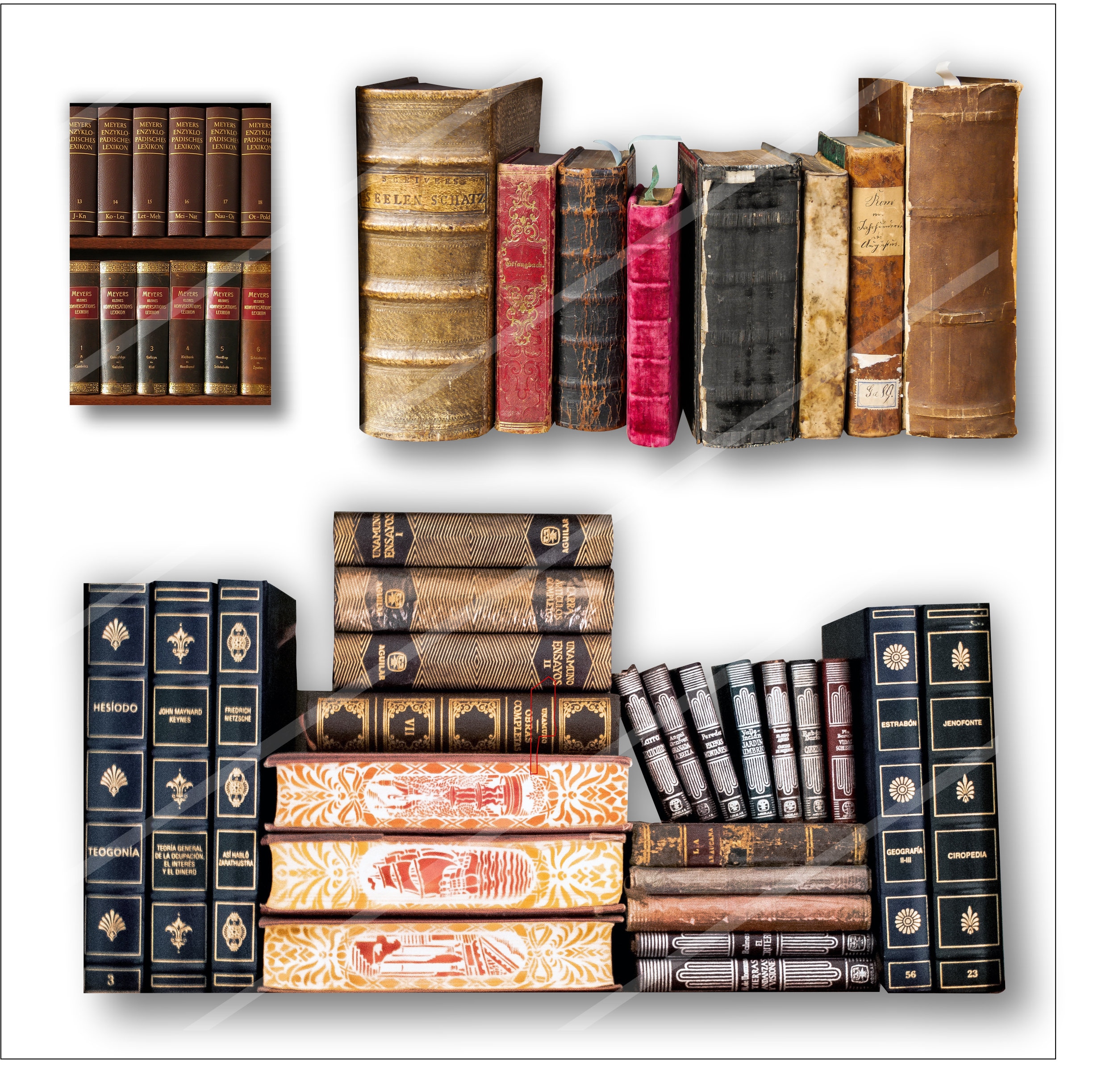 Antique Book Spines.ornate Book Cover.old Book,book Wallpaper.book Collage.miniature Book ...