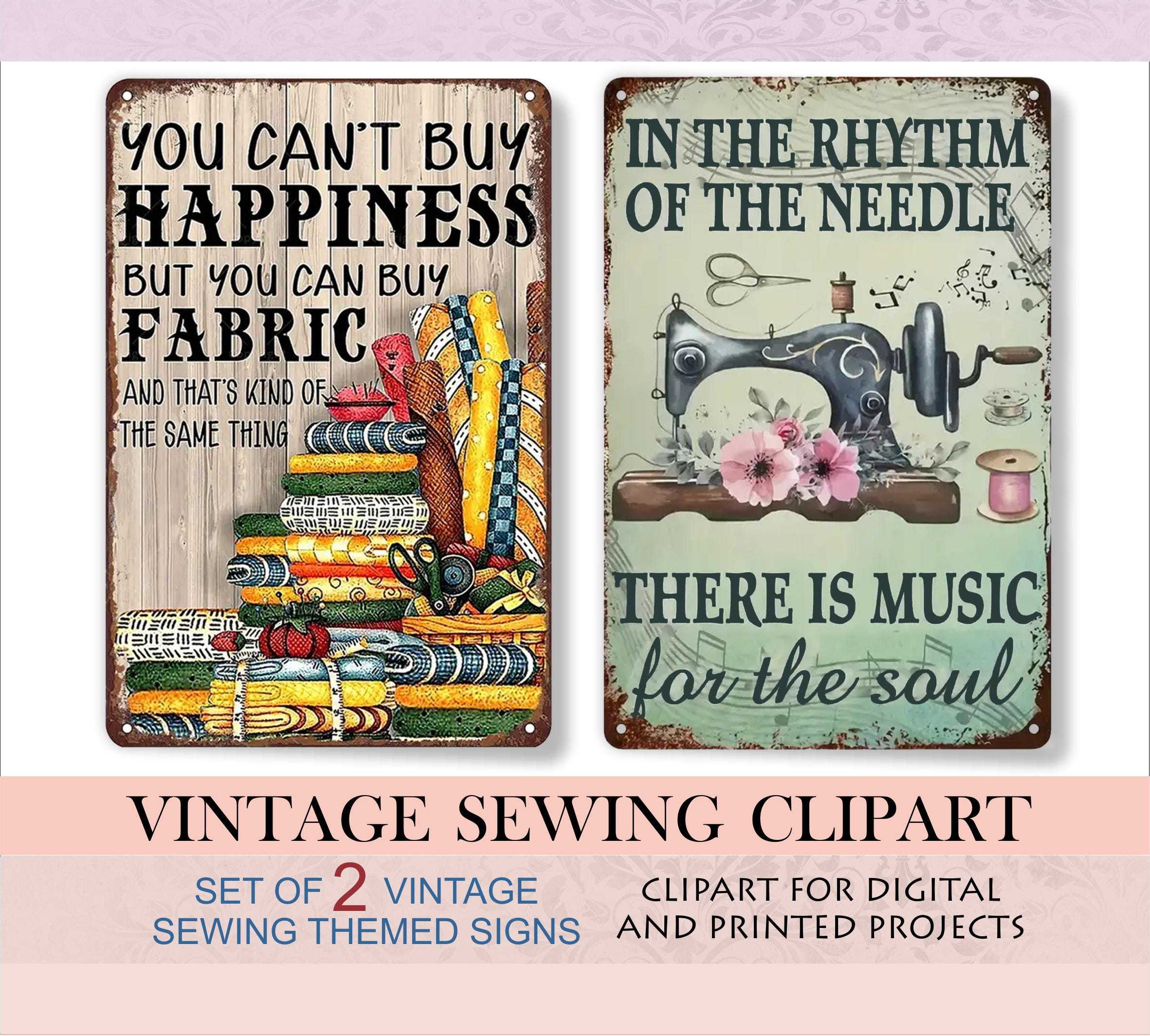 Vintage Sewing Machine Wall Art.retro Craft Room Decor.antique Sewing ...