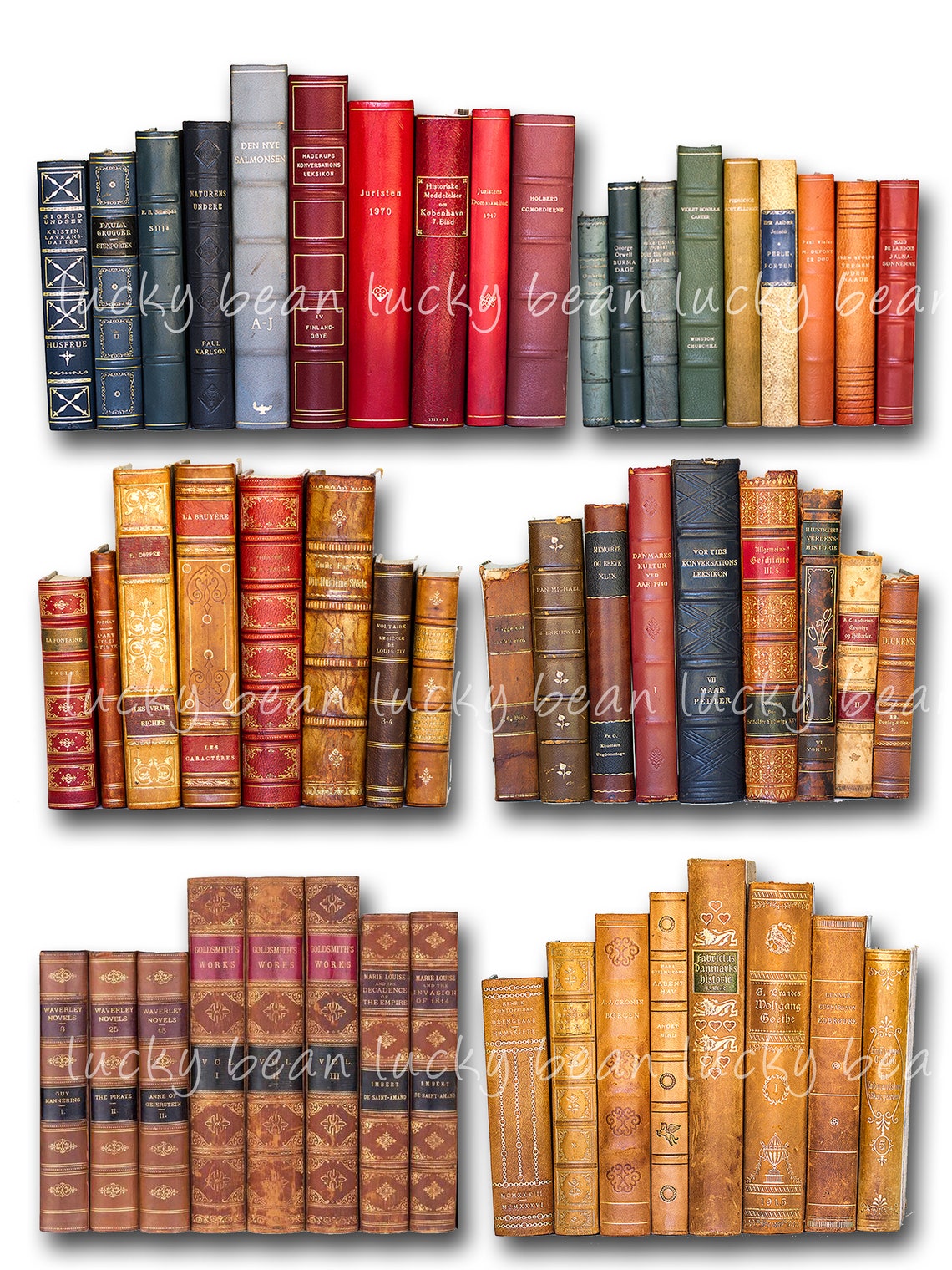 Antique Book Spines Clipart.ornate Vintage Book.old Books.antique Library.vintage Book Covers ...