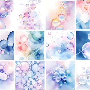 Bubble Clipart, Realistic Watercolor Bubble Clip Art, Soap Rainbow ...