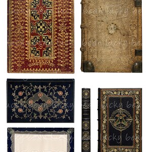 Antique Book Cover.book Spine.transparent Png Jpg.victorian Book Cover ...