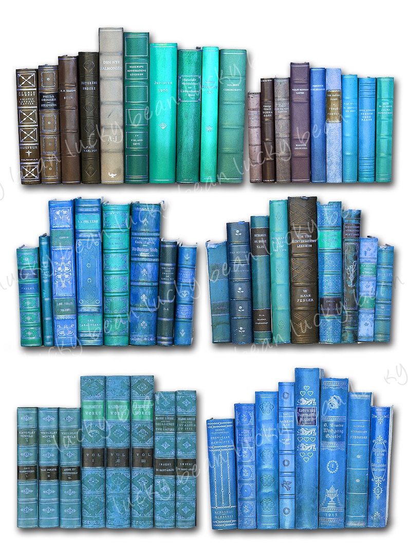 Antique Book Spines.ornate Vintage Books.old Fashion - Etsy