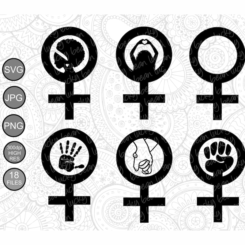 Feminist Symbol Clipart - Etsy UK