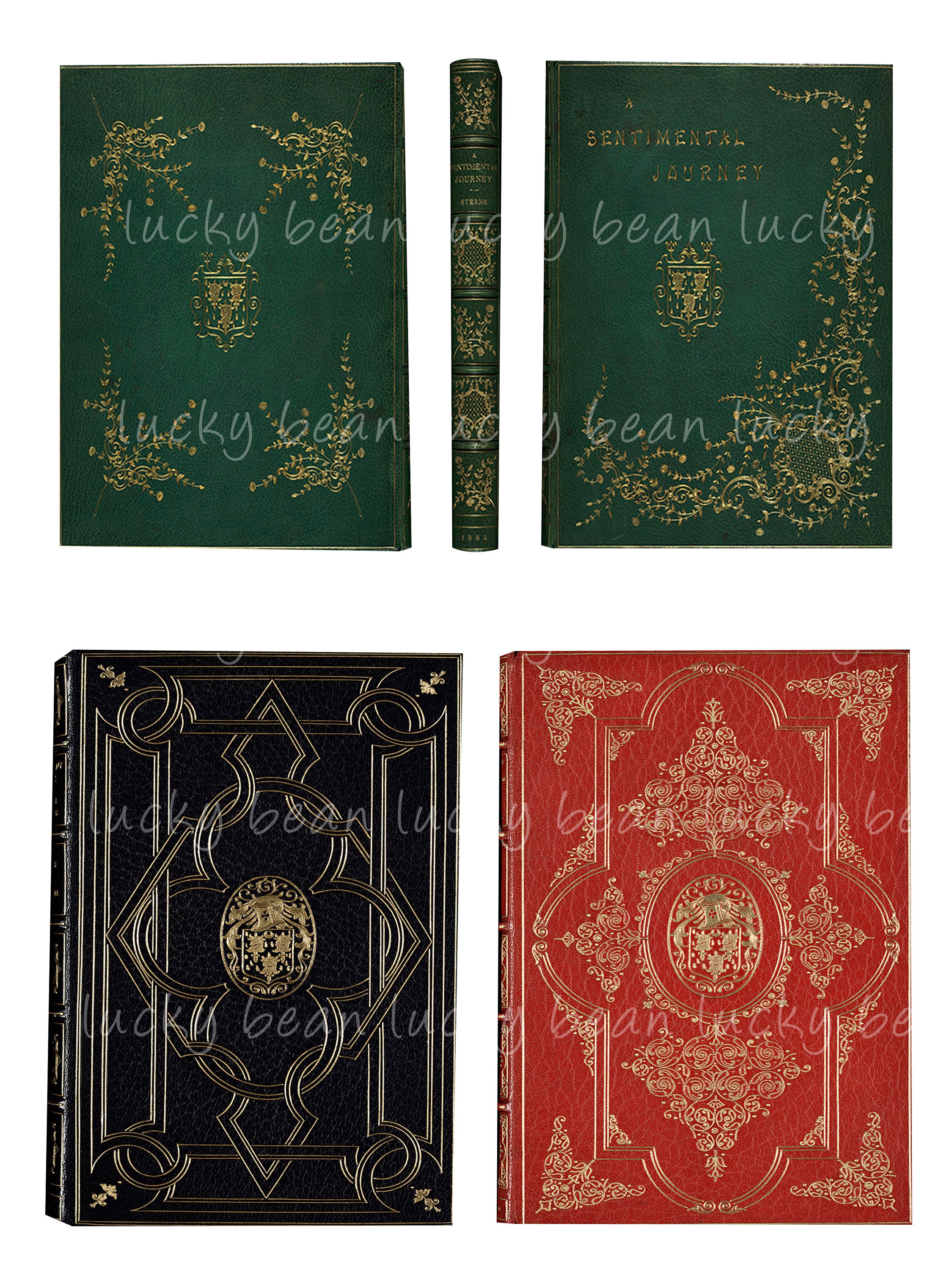 Antique Book Cover.book Spine.transparent Png Jpg.victorian Book Cover ...