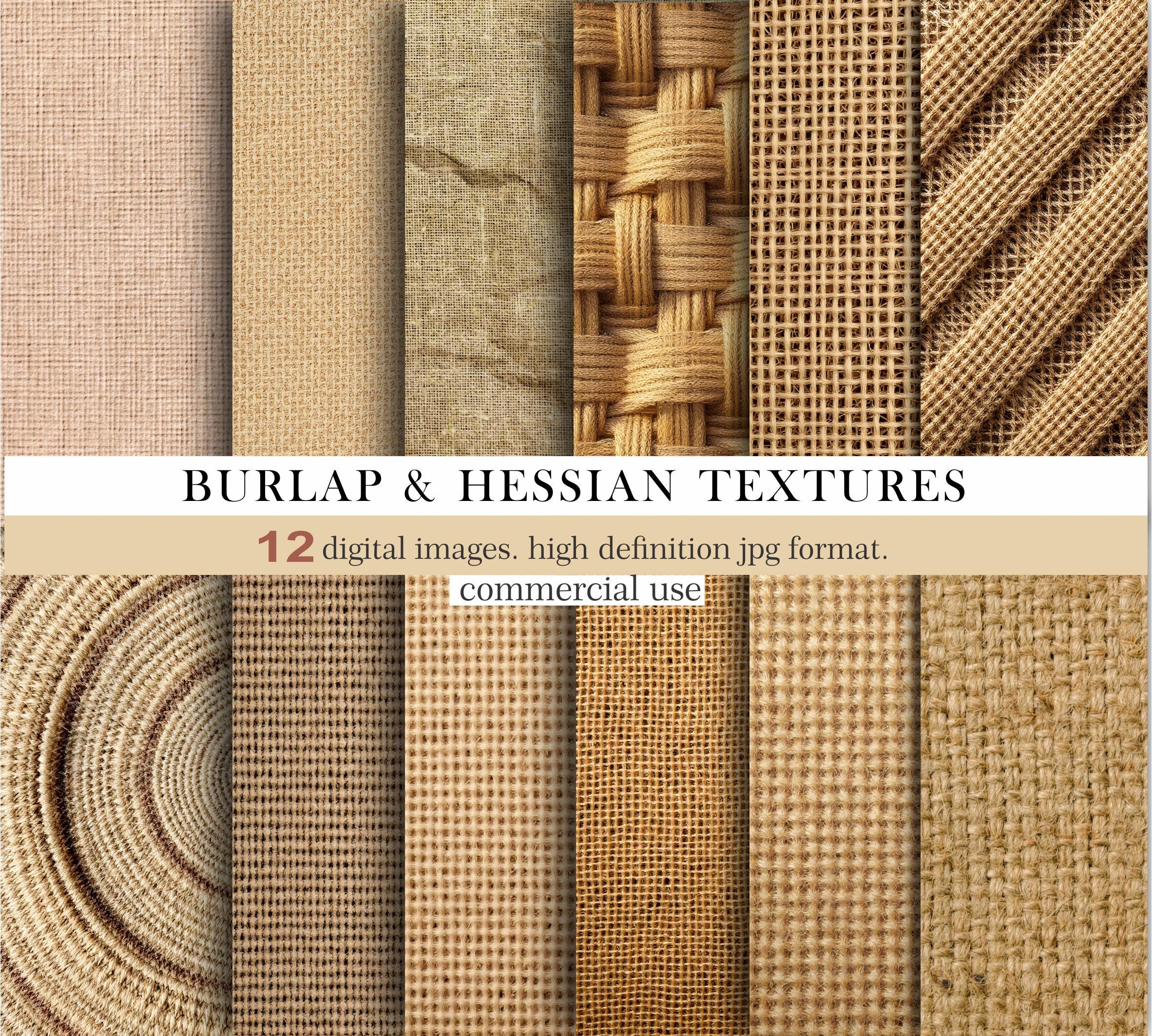 Burlap Textures Digital Paper,vintage Scrapbook Paper Pack.jute Canvas ...