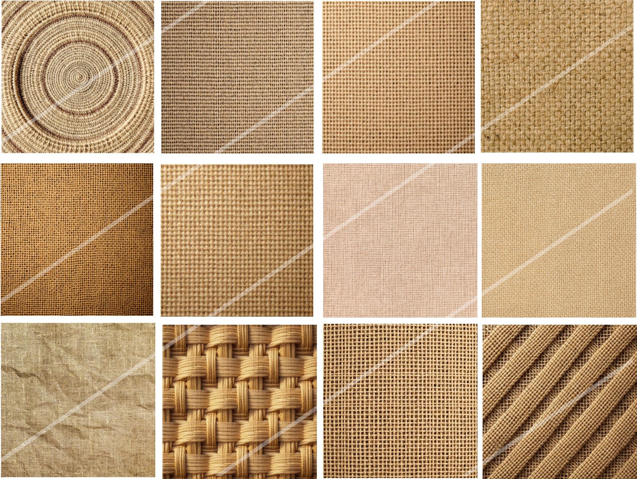 Burlap Textures Digital Paper,vintage Scrapbook Paper Pack.jute Canvas ...