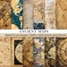 Antique Maps Digital Paper, Vintage Maps, World Map Scrapbook Paper ...
