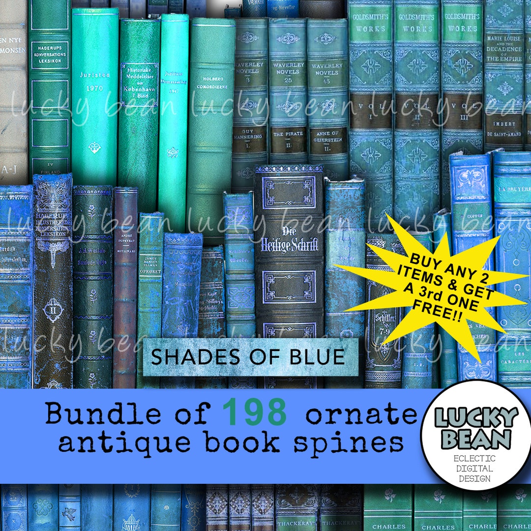 Antique Book Spines.ornate Vintage Books.old Fashion - Etsy