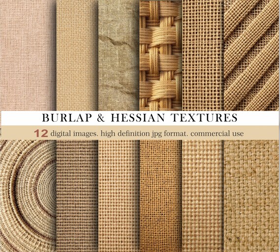 Digital Frames Burlap Background