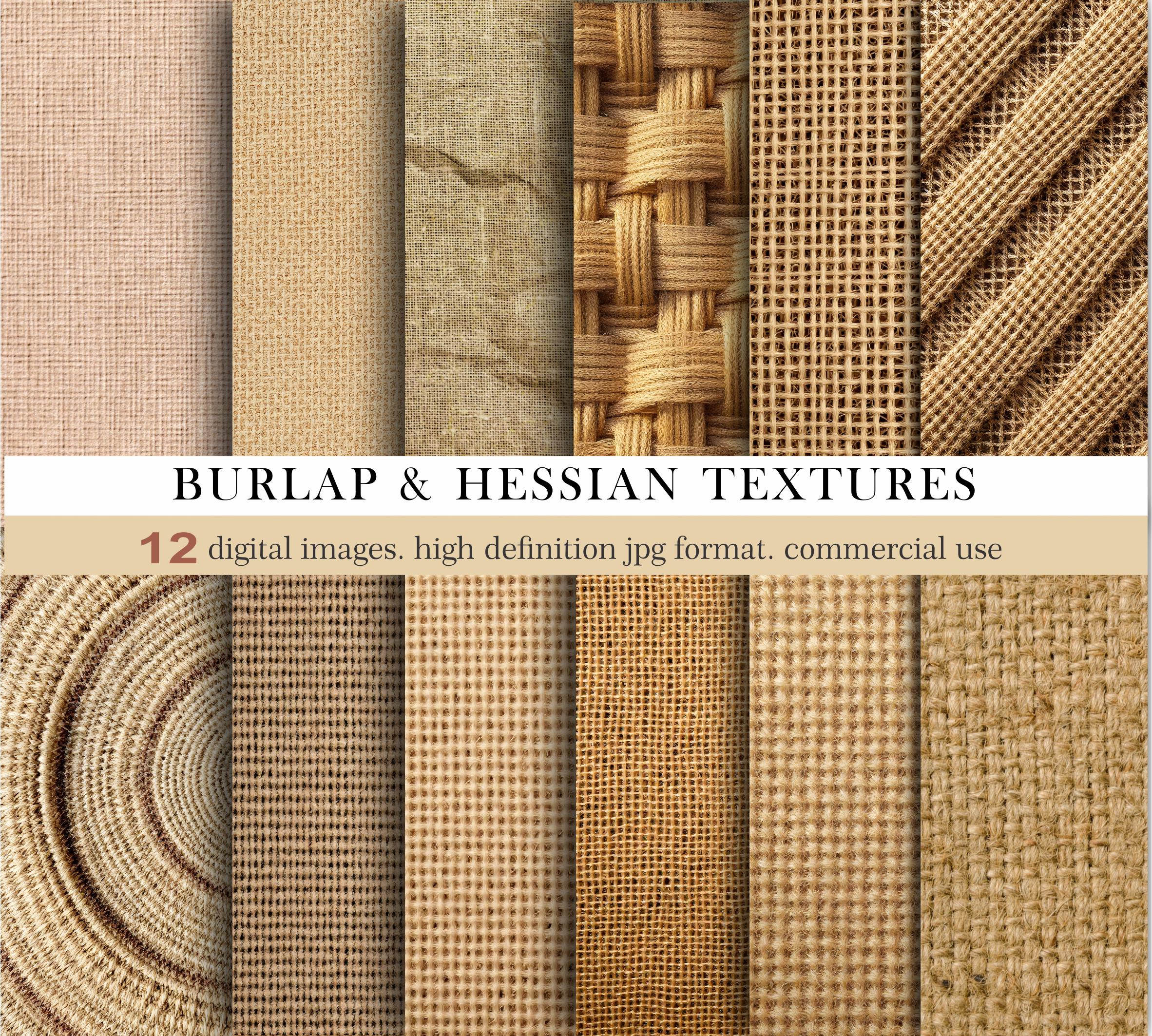Burlap Textures Digital Paper,vintage Scrapbook Paper Pack.jute Canvas ...