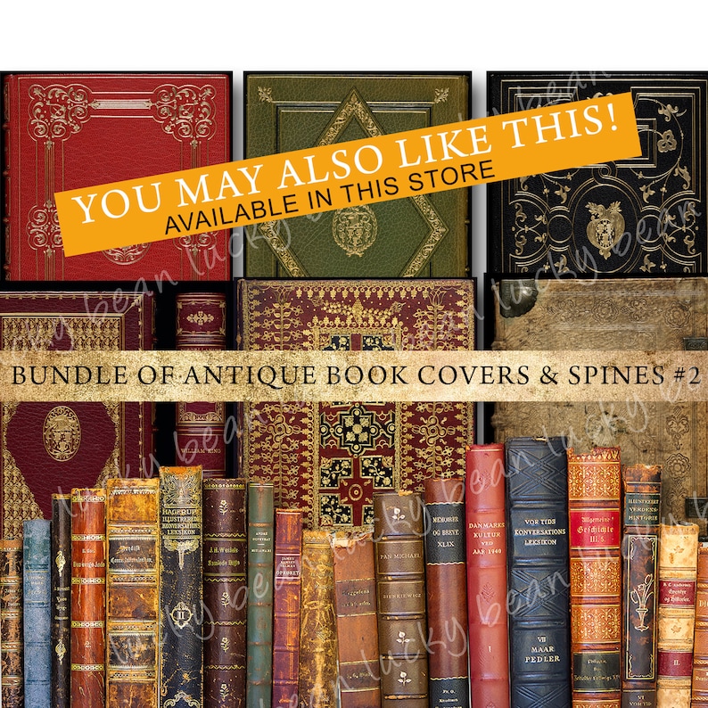 Antique Book Spines.ornate Book Cover.old Book,book Wallpaper.book Collage.miniature Book ...