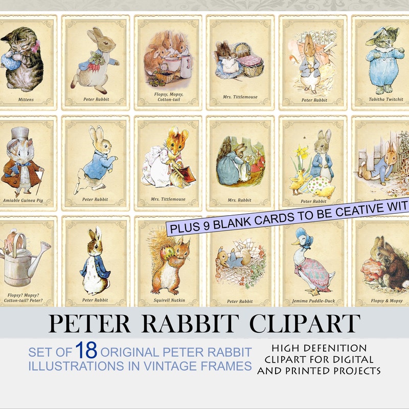 Peter Rabbit Card - Etsy UK