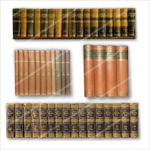 Antique Book Spines.ornate Book Cover.old Book,book Wallpaper.book Collage.miniature Book ...