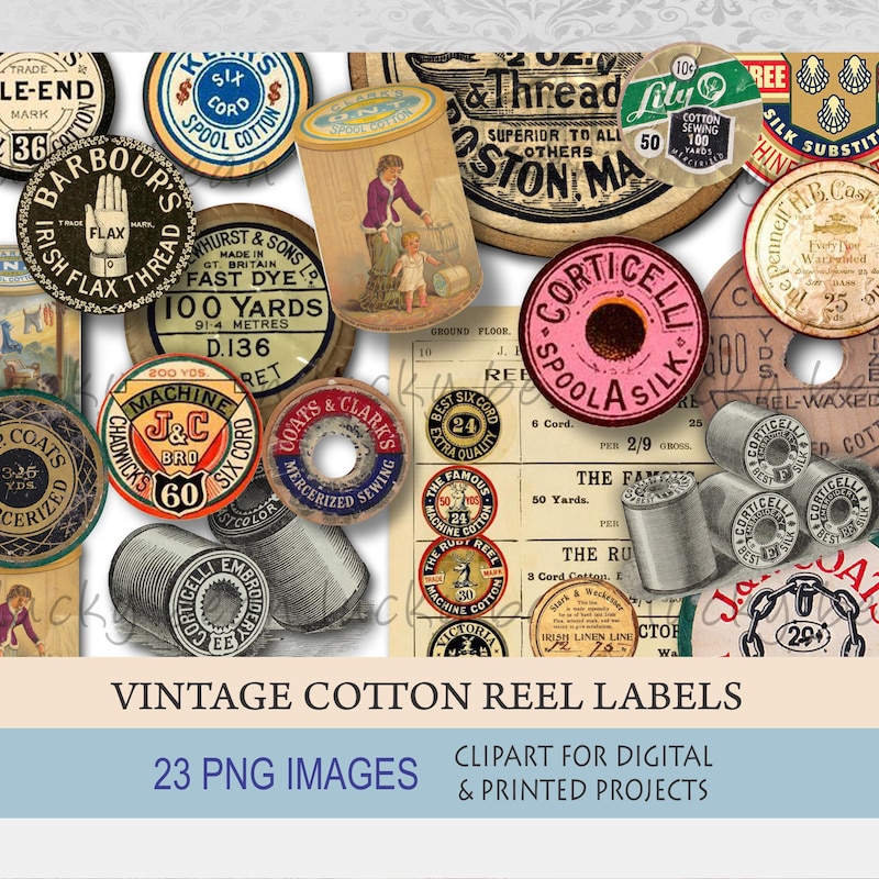 Cotton Reel Labels - Etsy