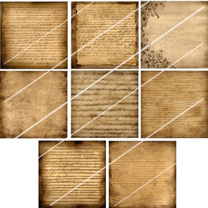 Antique Handwriting Digital Paper | Vintage Script Backgrounds ...